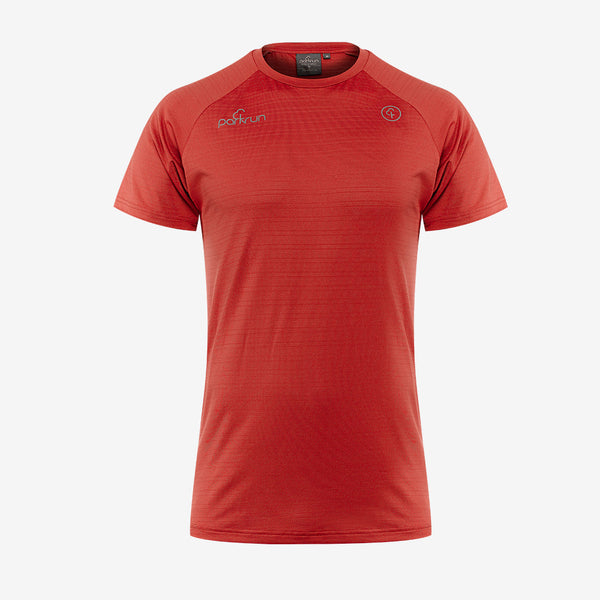 parkrun Milestone Mens Volunteer T-Shirt 50 - Red - parkrun Shop