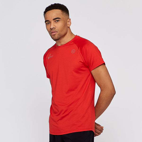 parkrun Milestone Mens T-Shirt 50 - Red - parkrun Shop