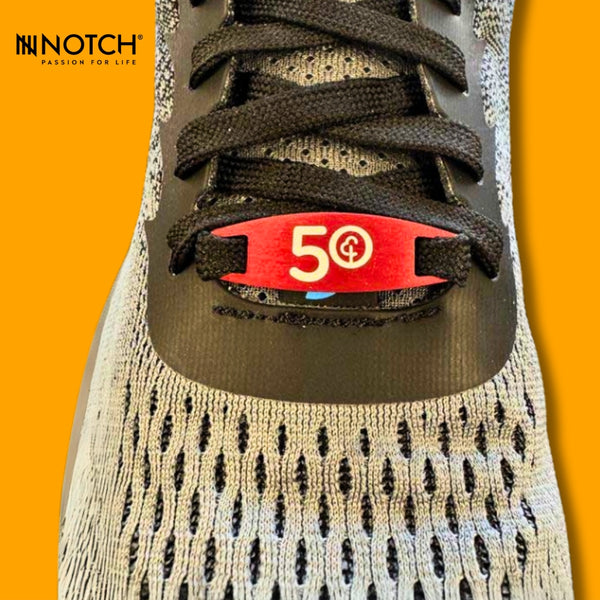 parkrun Milestone Run/Walk 50 NOTCH Lace Tag – parkrun Shop