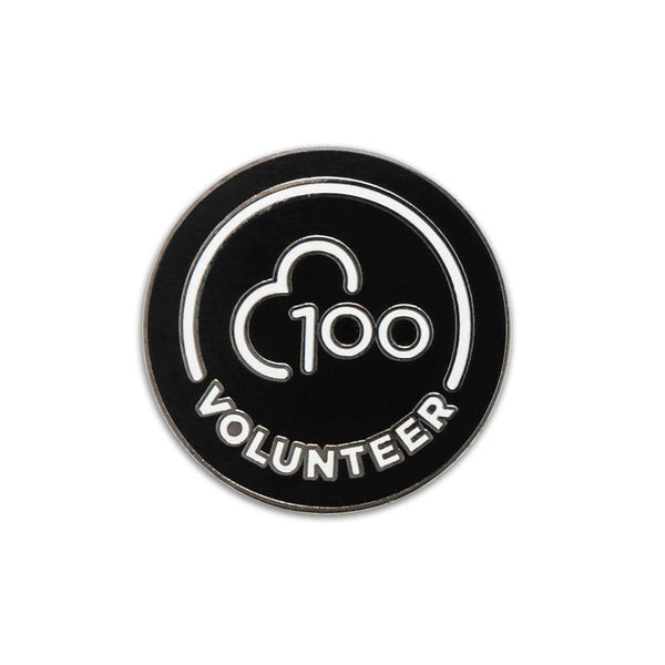 parkrun Volunteer 100 Milestone Pin Badge - parkrun Shop